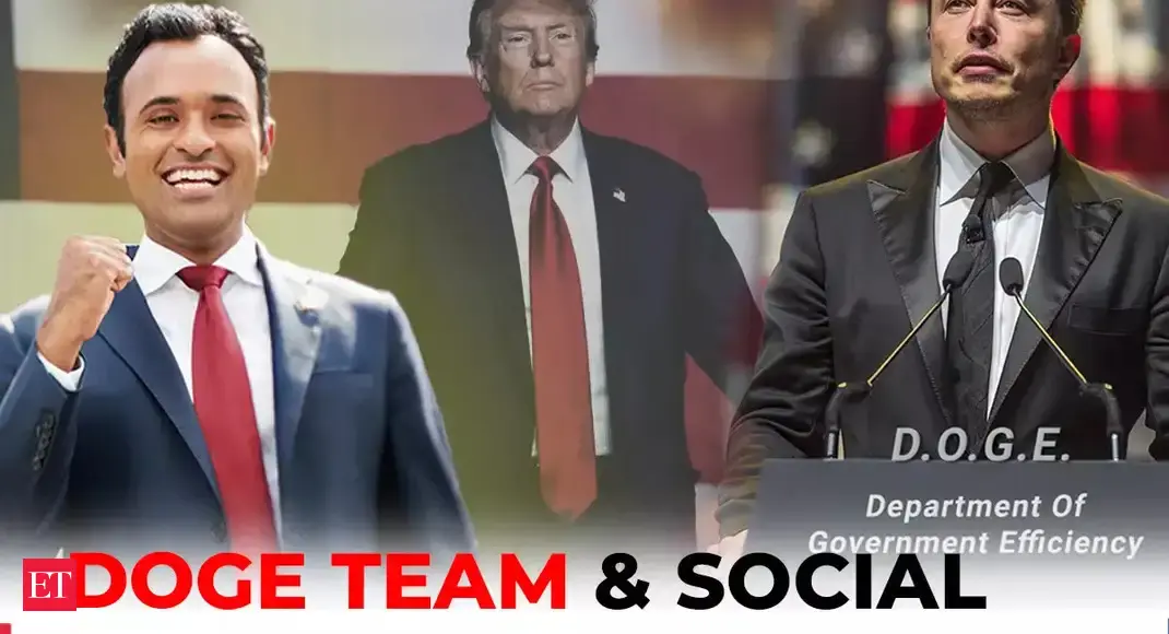 DOGE team: Elon Musk, Vivek Ramaswamy break the internet with social posts - The Economic Times ...