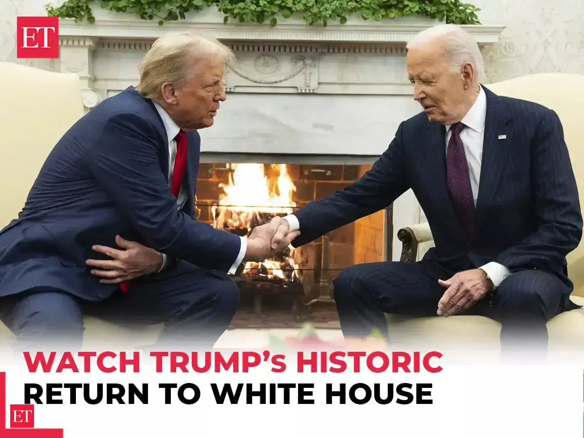 'Politics is tough...': Trump, Biden share handshake during meet at ...