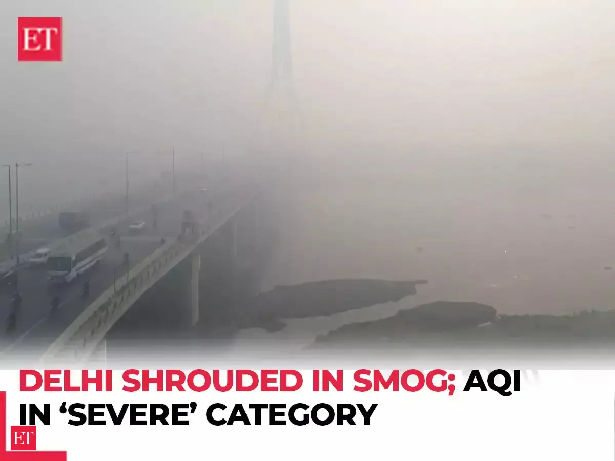 Delhi shrouded in smog; drone visuals show alarming pollution levels ...