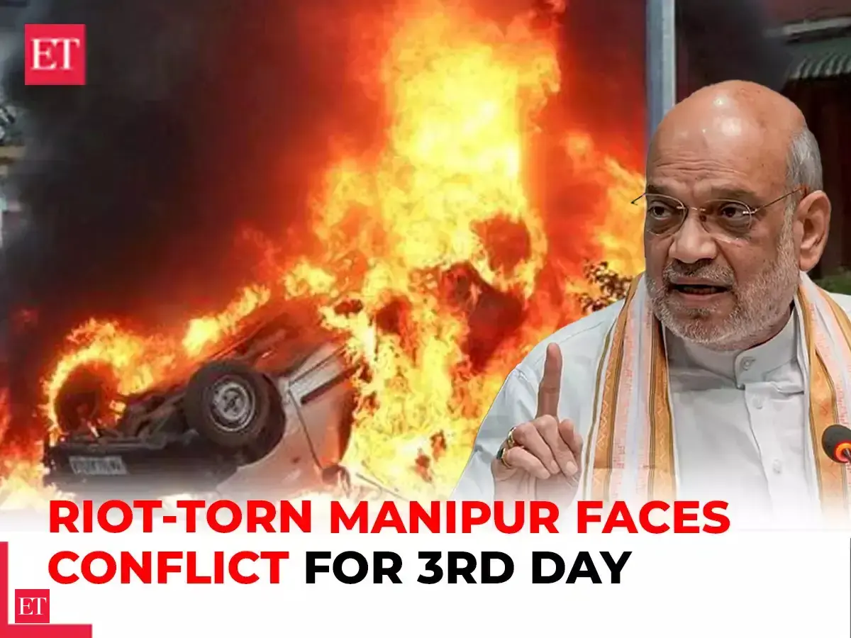 Riot-torn Manipur faces conflict for 3rd day; HM Amit Shah reviews ...