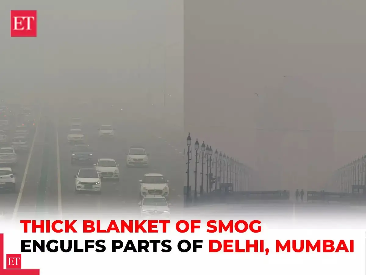 Smog blankets engulfs parts of Delhi & Mumbai as AQI remains in ‘severe ...