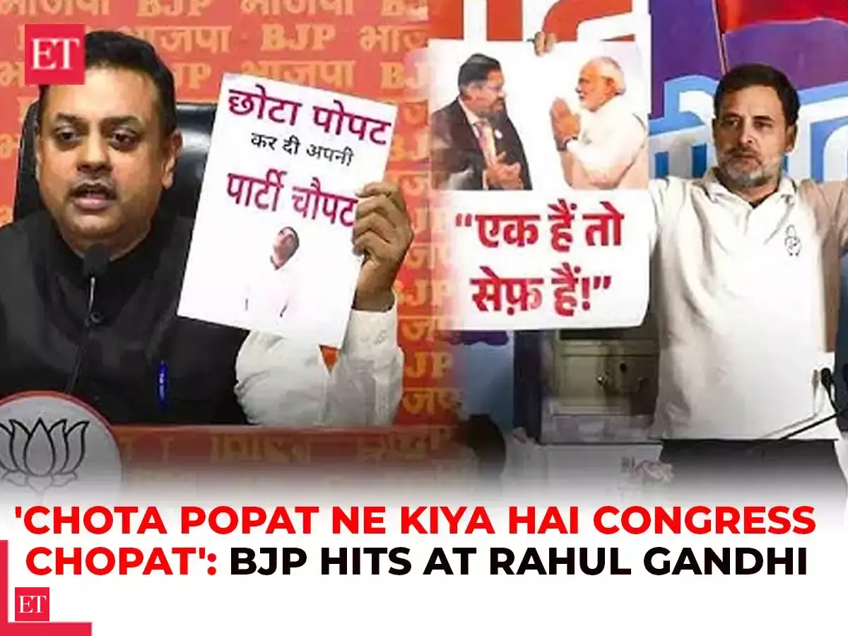 'Chhota popat ne kiya...': BJP's Sambit Patra after Rahul Gandhi mocks ...