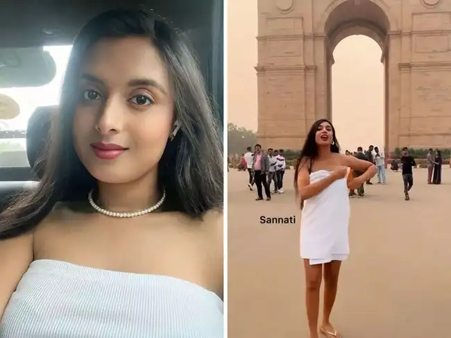 Model's towel dance at India Gate sparks controversy as video goes ...