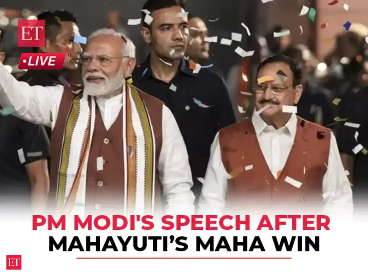LIVE | PM Modi's speech after Mahayuti's massive win in Maharashtra ...