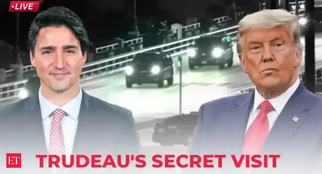 LIVE | Justin Trudeau visits Donald Trump at Mar-a-Lago amid tariff tensions - The Economic ...