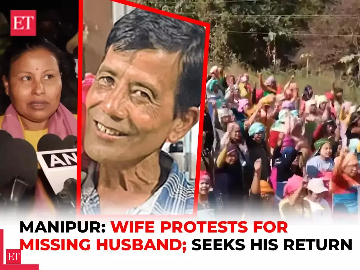 Manipur unrest: Missing Meitei man’s wife leads massive protest; asks ...