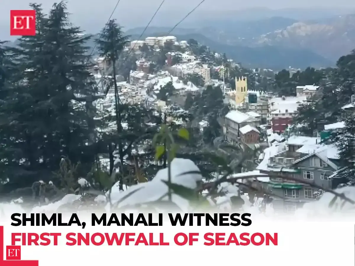 Himachal Pradesh: Season's first snowfall hits Shimla, Kufri, Fagu ...