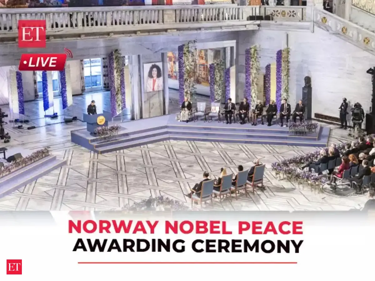 LIVE | The Nobel Peace Prize award ceremony 2024 - The Economic Times ...