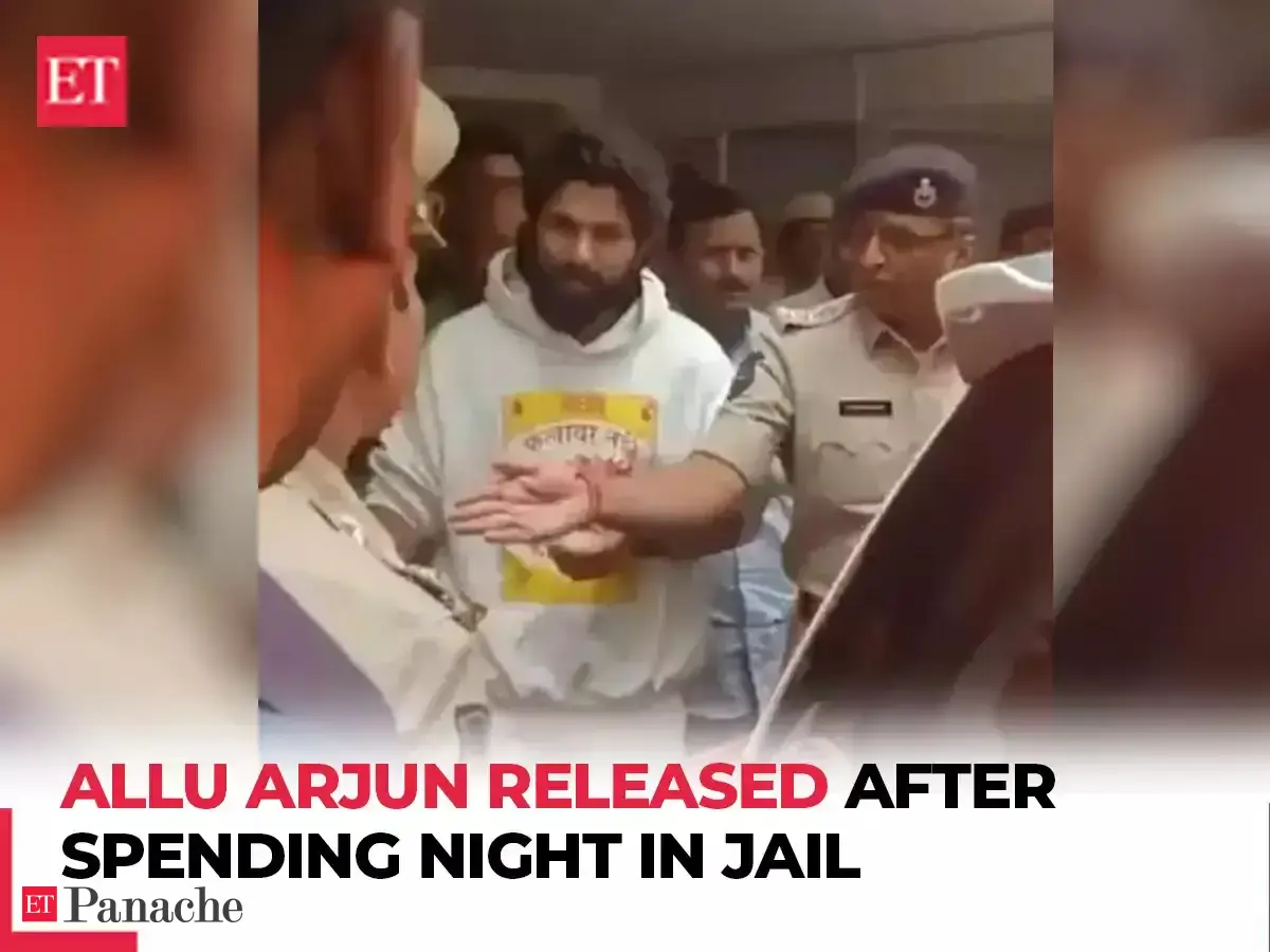 Pushpa 2 stampede case: Allu Arjun released from Hyderabad jail; lawyer ...