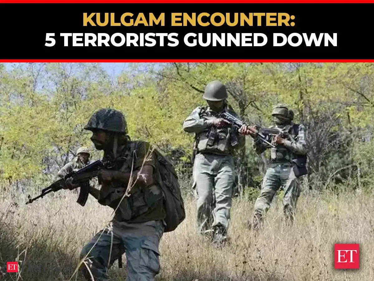 J-K: At least five terrorists gunned down in encounter with security ...