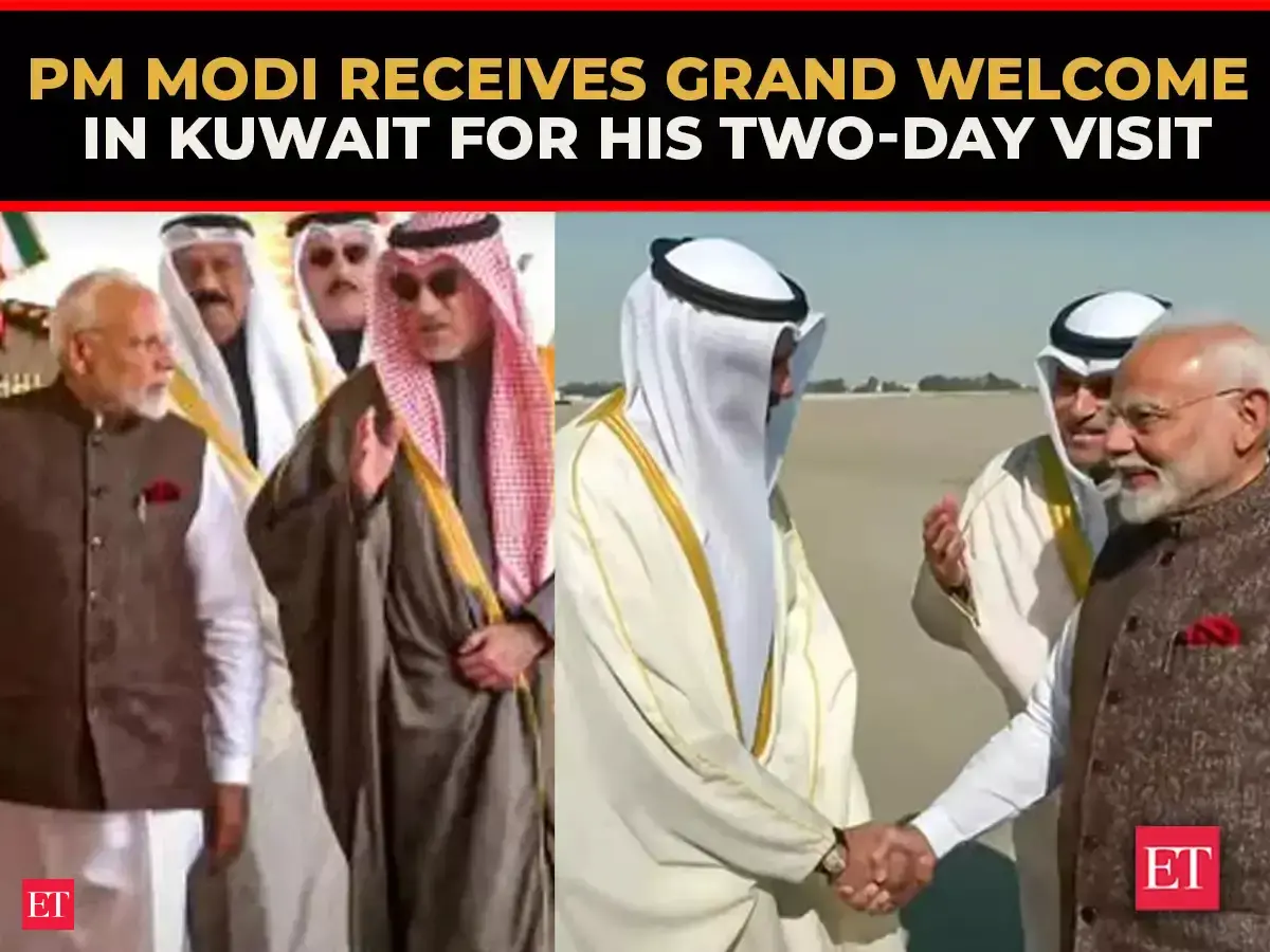 PM Modi receives thunderous welcome from Indian Diaspora in Kuwait ...