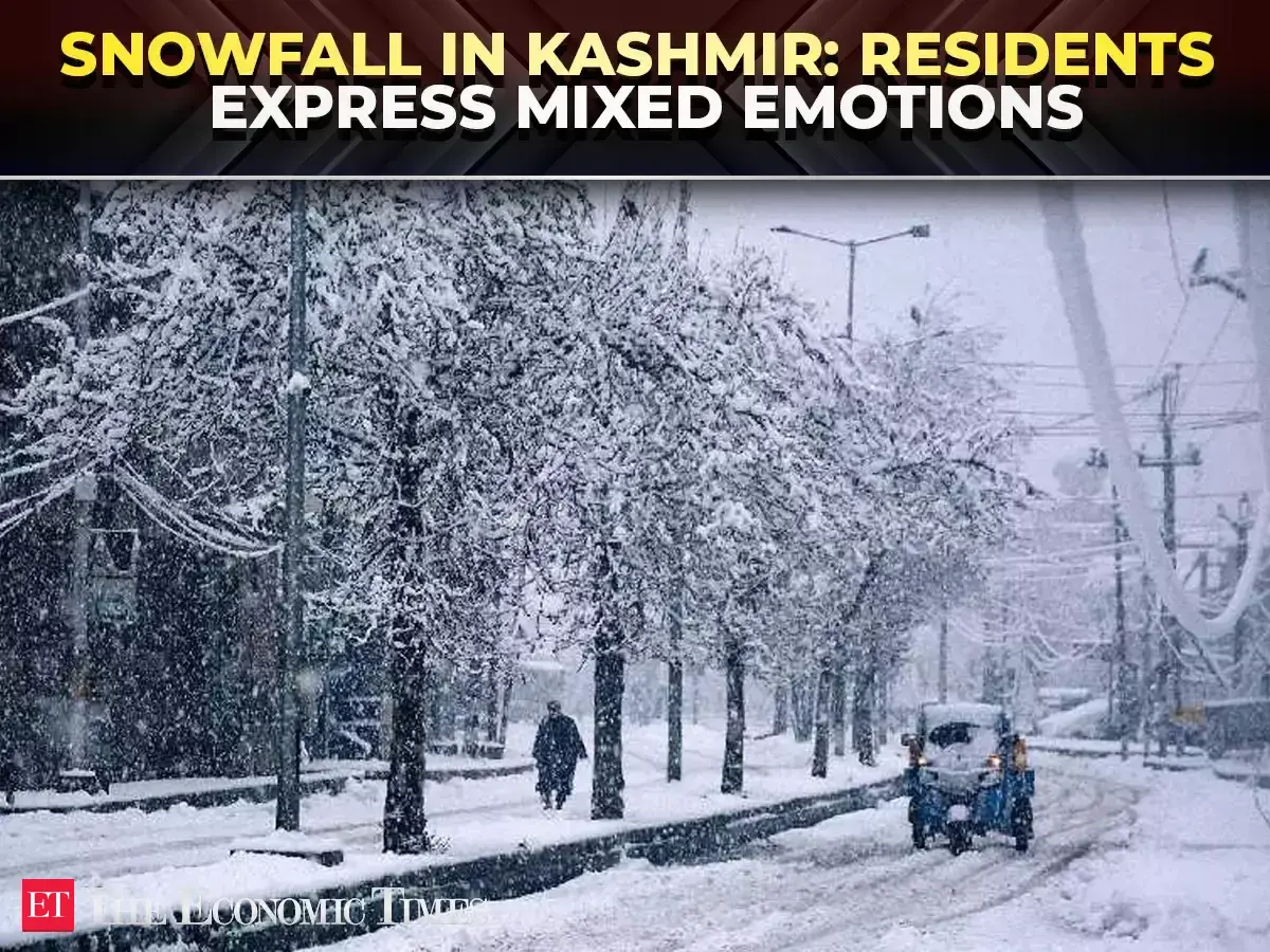 Snowfall in Kashmir | Joy, beauty and challenges: Residents express ...
