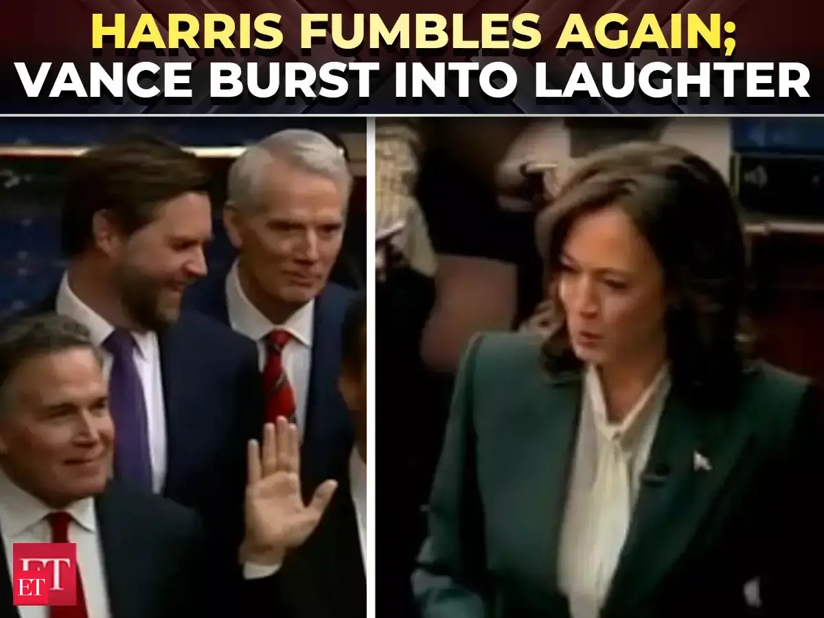 Kamala Harris: On cam: JD Vance bursts into laughter as Kamala Harris ...