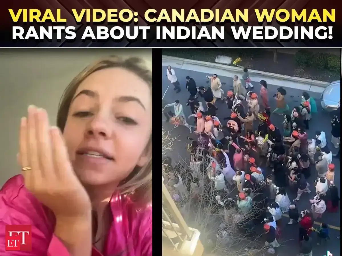 canadian: Viral Video: Canadian woman calls out ‘noisy’ Indian wedding ...