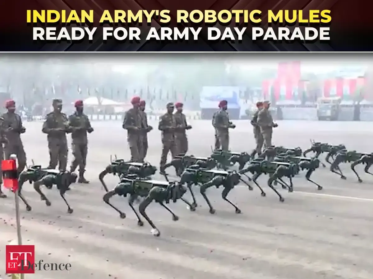 Maharashtra: Indian Army's robotic mules ready for Army Day Parade 2025 ...