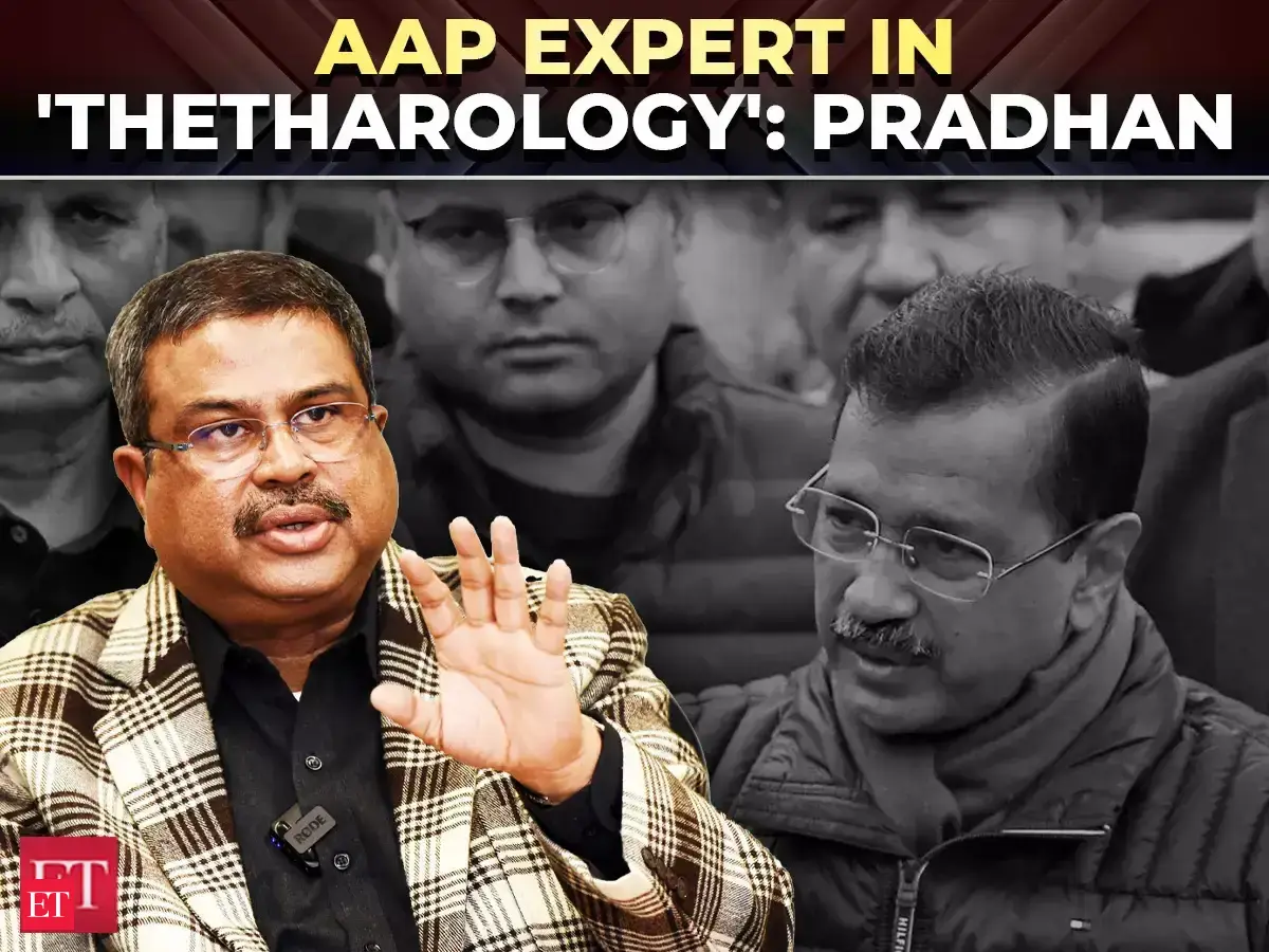 'AAPda' party an offshoot of 'Diwalia' Congress: Dharmendra Pradhan at ...
