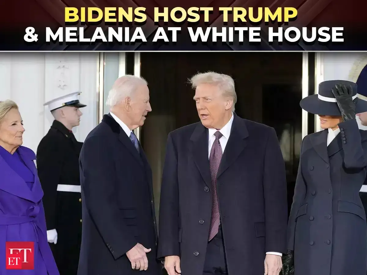 Inauguration Day: Joe and Jill Biden welcome Trump and Melania at the ...