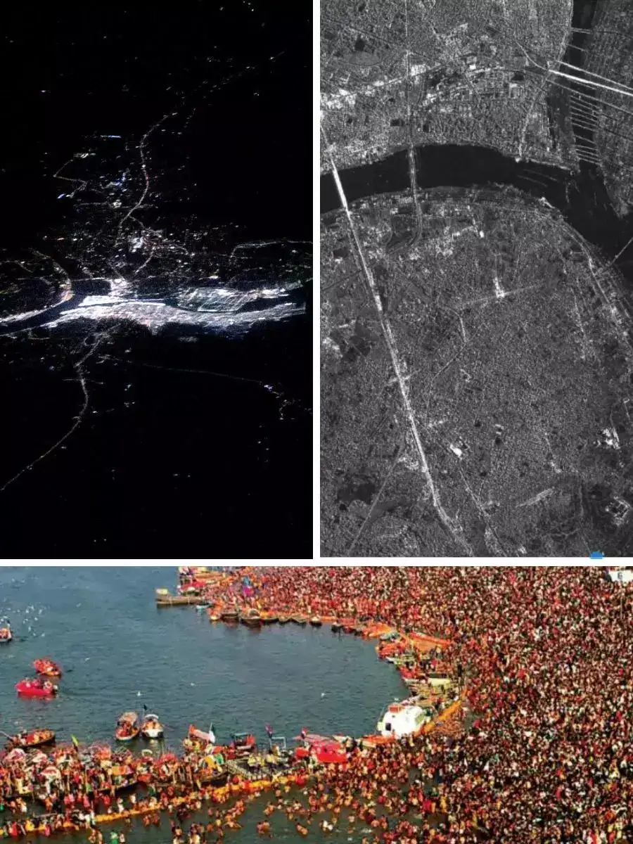 Maha Kumbh Mela 2025 From Space: 7 Stunning NASA and ISRO Photos ...