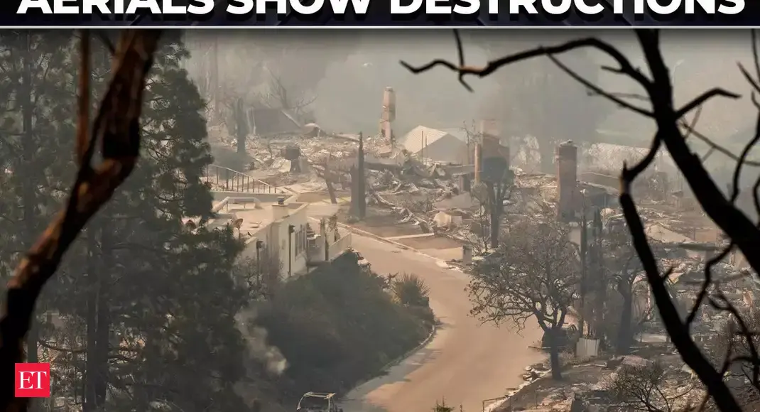 California wildfire: Aerial visuals show destruction caused by the ...