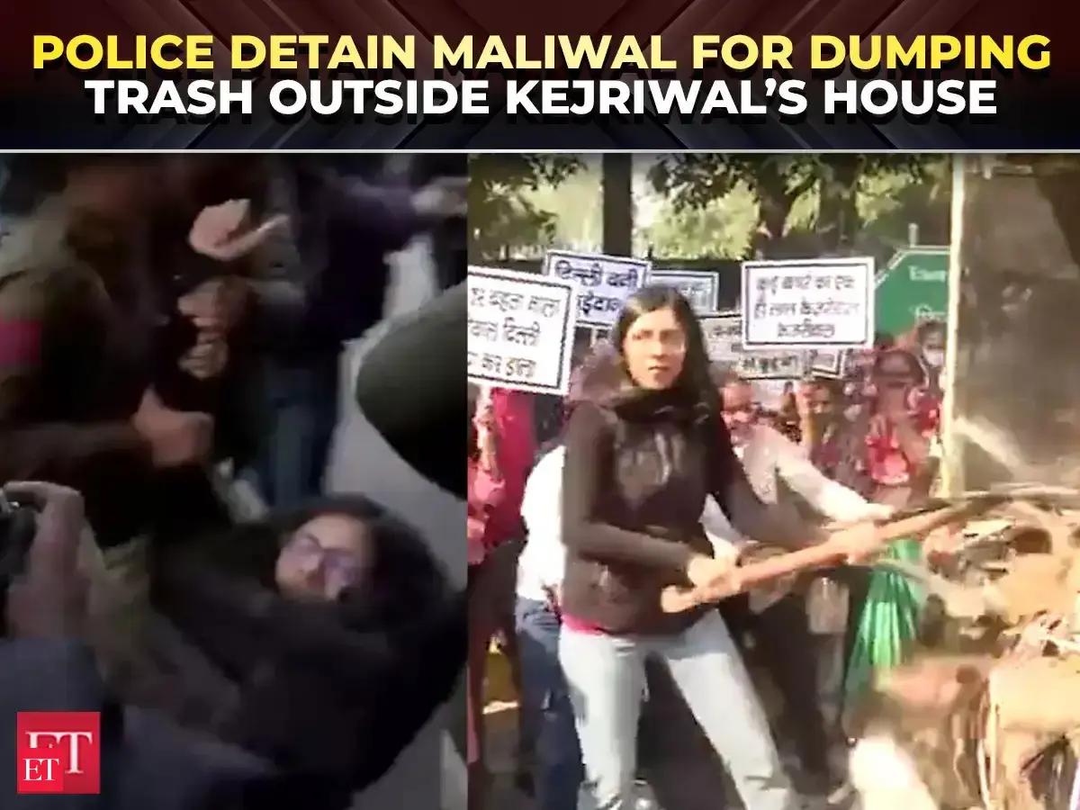 'Sudhar jao warna…': Swati Maliwal dumps garbage outside Kejriwal’s ...