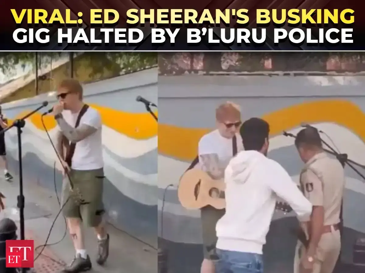 Viral video: Ed Sheeran’s impromptu Bengaluru performance shut down by ...