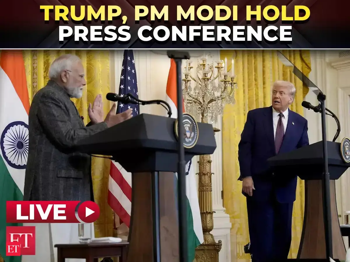 pm modi in usa: LIVE | US President Trump, PM Modi hold press ...