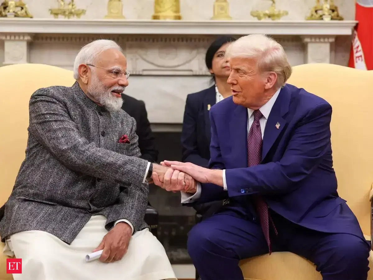 Modi-Trump handshake - PM Modi's US visit: Stunning moments captured in ...
