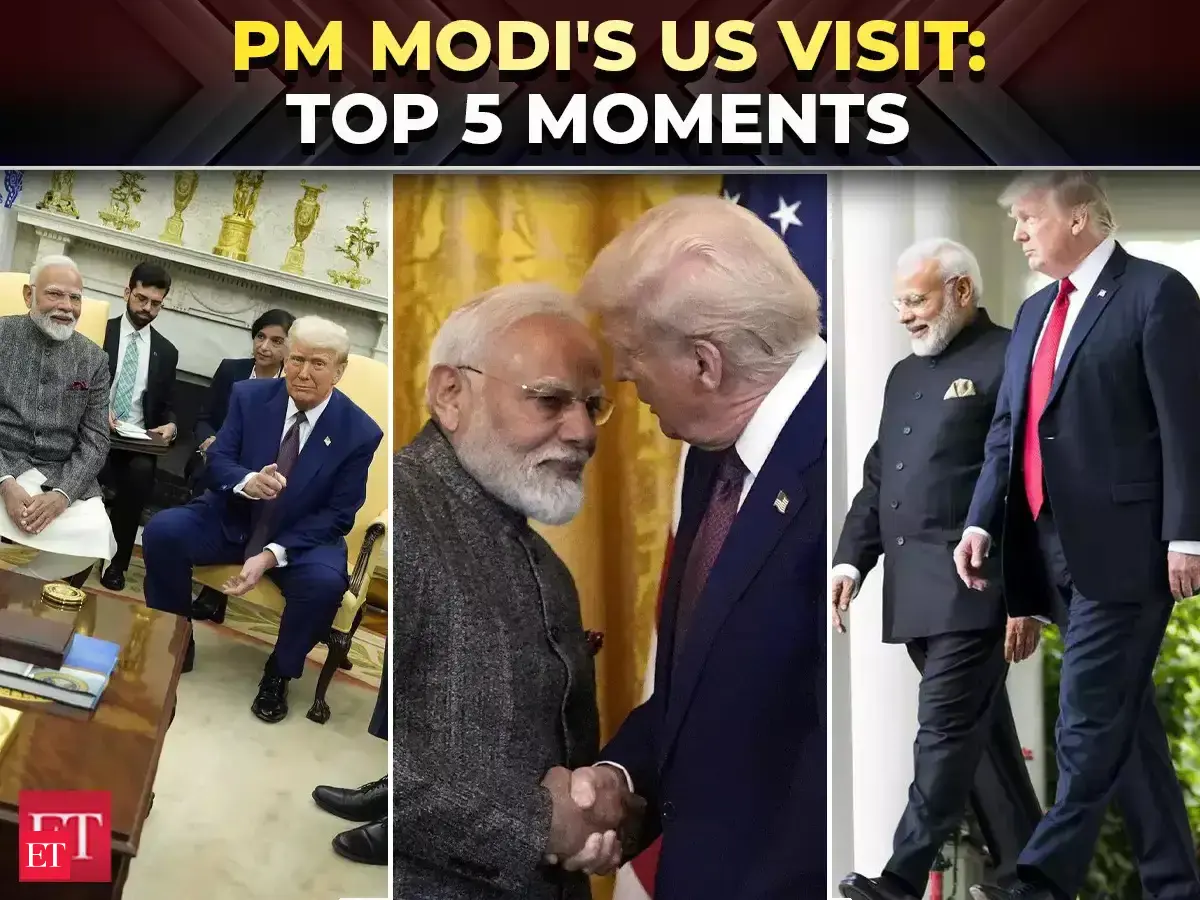 PM Modi's US visit: Top 5 moments during Modi-Trump meeting that went ...