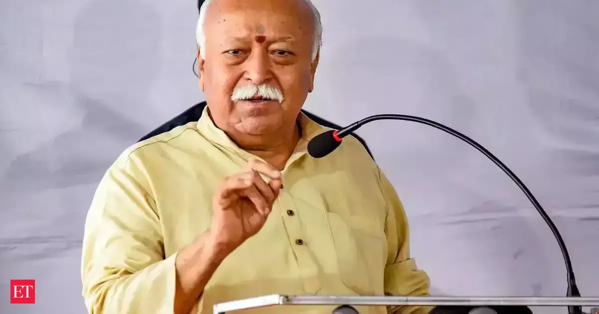 Let our work reflect grandness of New Keshav Kunj: Mohan Bhagwat - The Economic Times