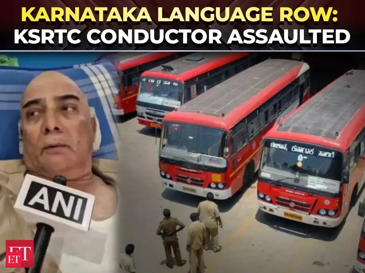 Karnataka language row: Marathi-speaking group assaults KSRTC conductor ...