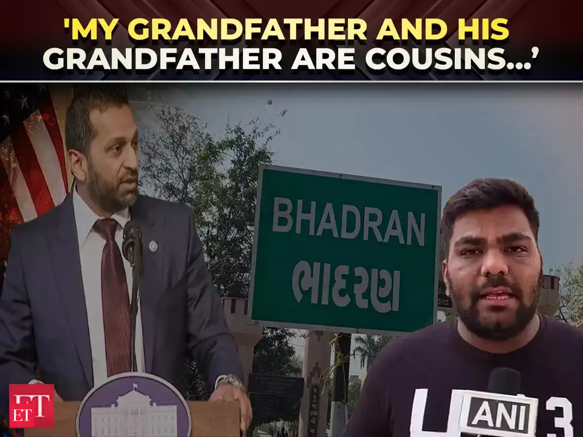 Kash Patel's ancestry traces back to a village in Gujarat's Anand; 'My ...
