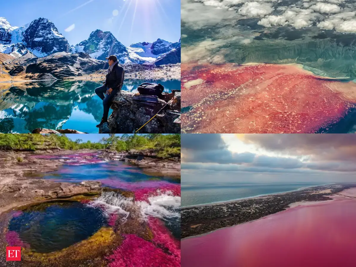 From bubblegum pink to rainbow waters: 5 stunningly unusual coloured ...