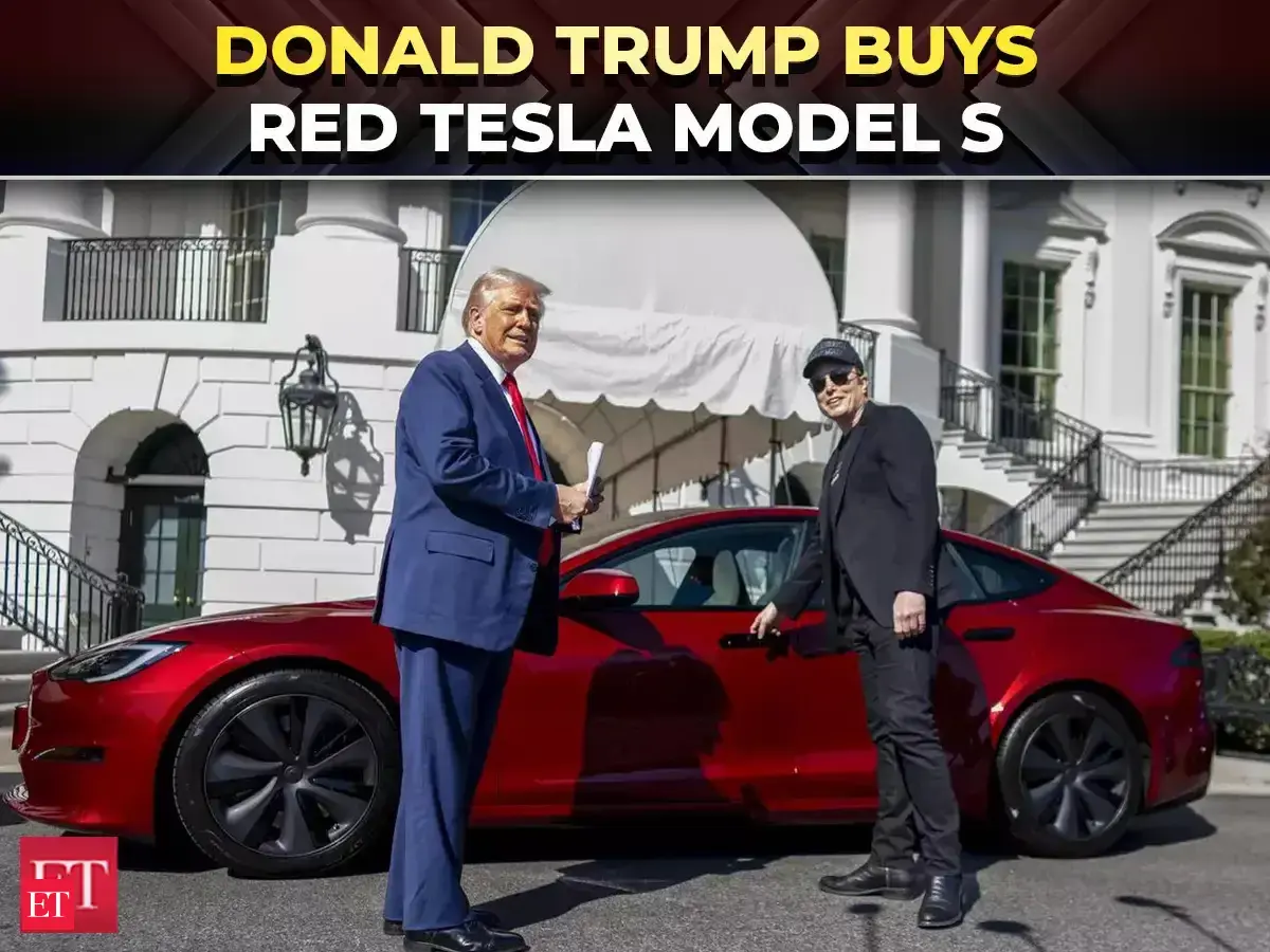Trump buys red Tesla Model S from Elon Musk, says he’s not allowed to ...