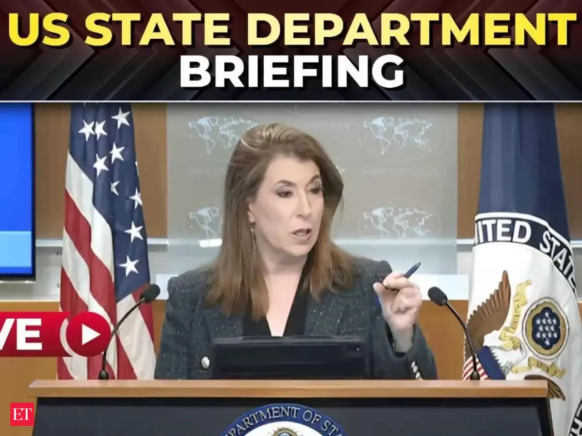 LIVE | US State Department holds briefing - The Economic Times Video ...