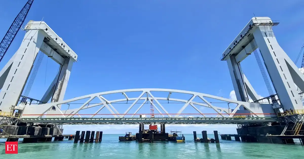 PM Modi launches new Pamban bridge, India’s first vertical-lift rail ...