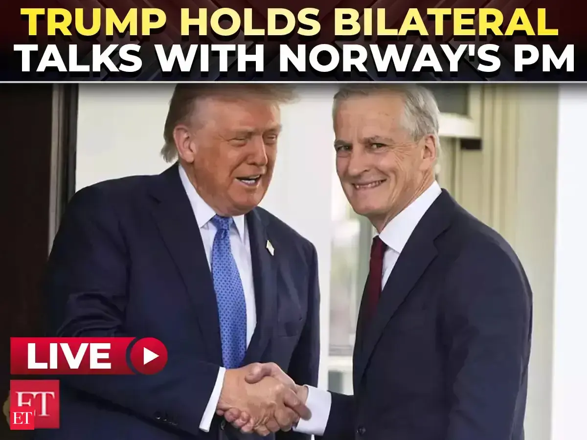 LIVE: Trump holds key talks with Norway PM Jonas Gahr Støre on trade ...