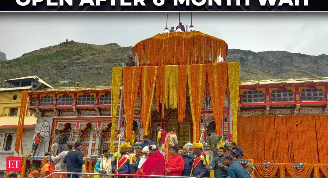 Badrinath Dham reopens after 6-month wait with prayers, flowers, and ...