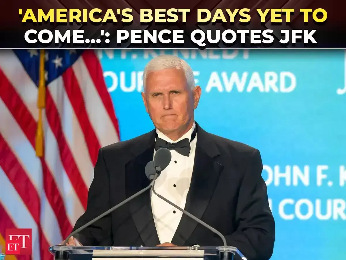 'America's best days yet to come...,' Mike Pence quotes JFK as he ...
