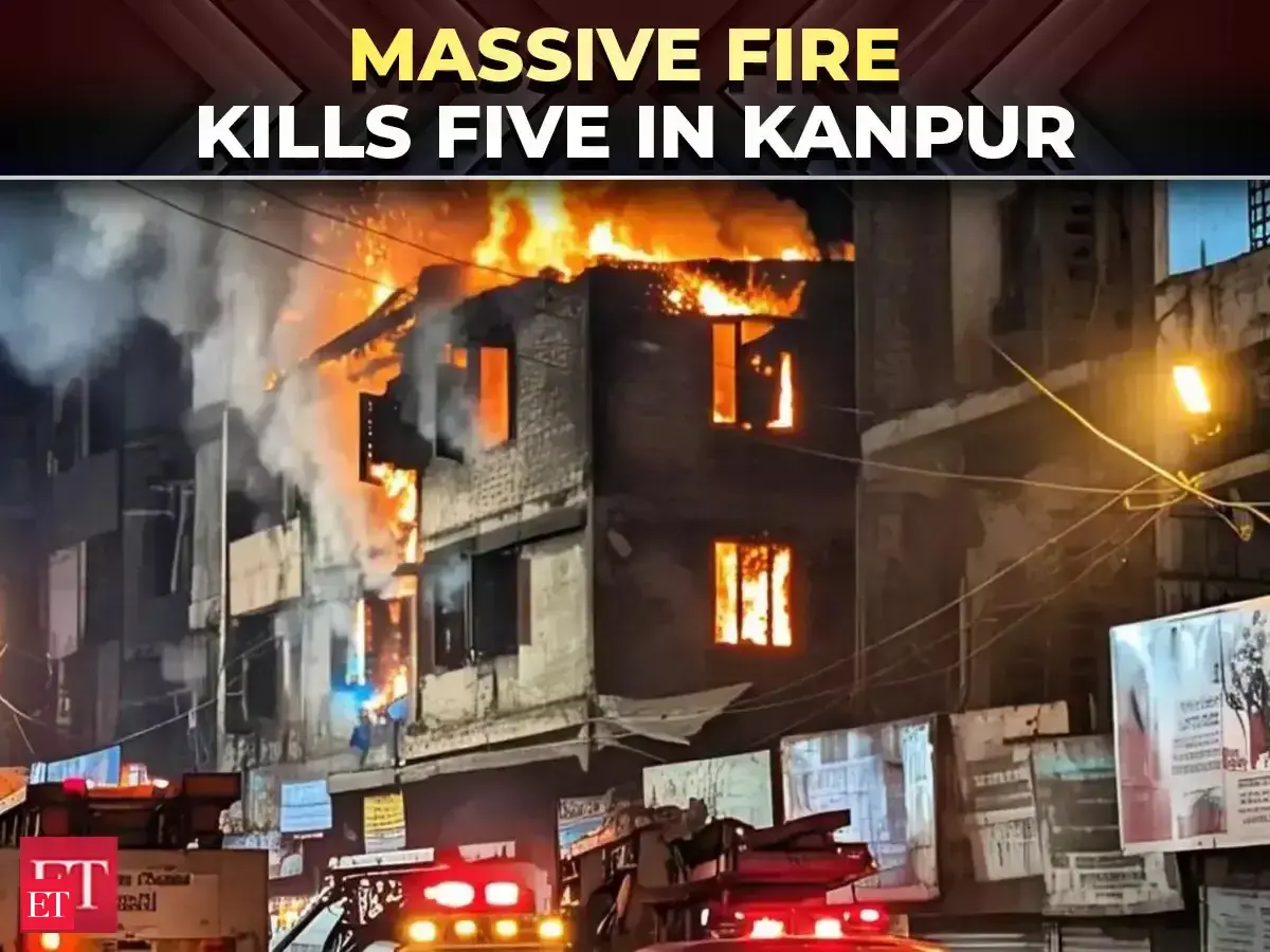Kanpur Fire: Couple, their three children killed in blaze at five ...