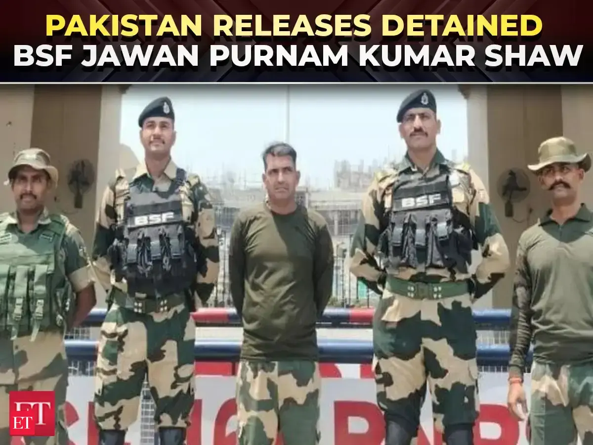 Pakistan releases detained BSF Jawan Purnam Kumar Shaw, India receives ...