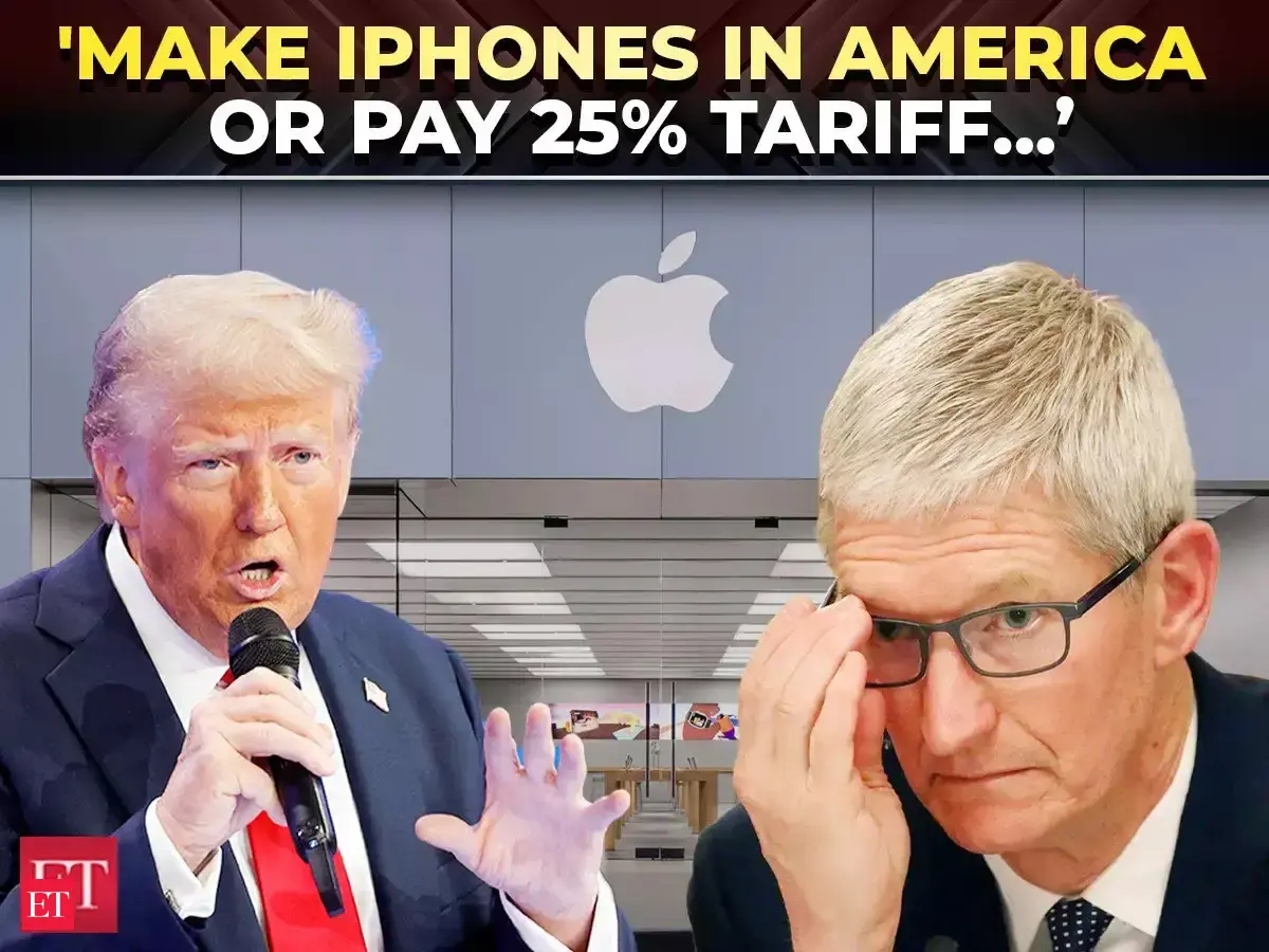 ‘Make iPhones in US or pay 25% tariff’: Trump issues fiery threat to ...
