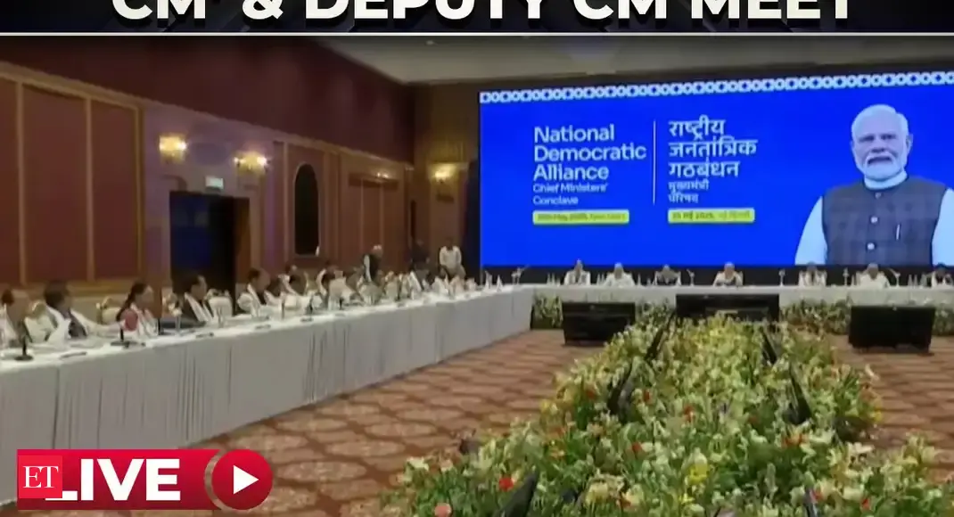 LIVE | PM Modi chairs NDA CMs, deputies’ meet after NITI Aayog, Operation Sindoor - The Economic ...