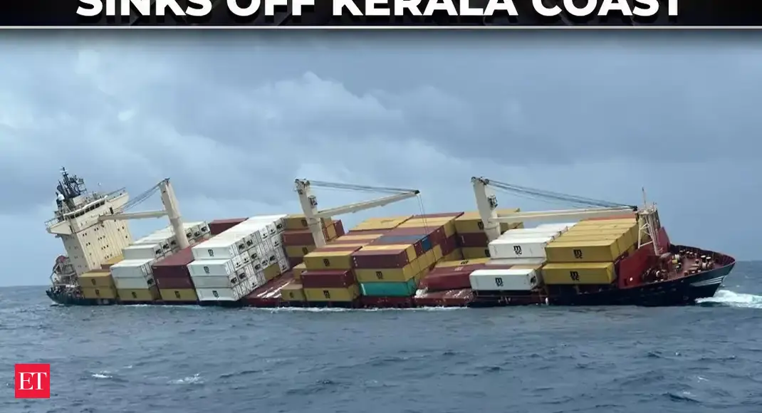 Liberian cargo ship MSC ELSA 3 carrying hazardous material sinks off ...