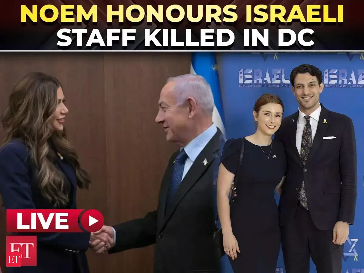 Live: Kristi Noem and Israeli FM Saar hold memorial for Embassy staff ...