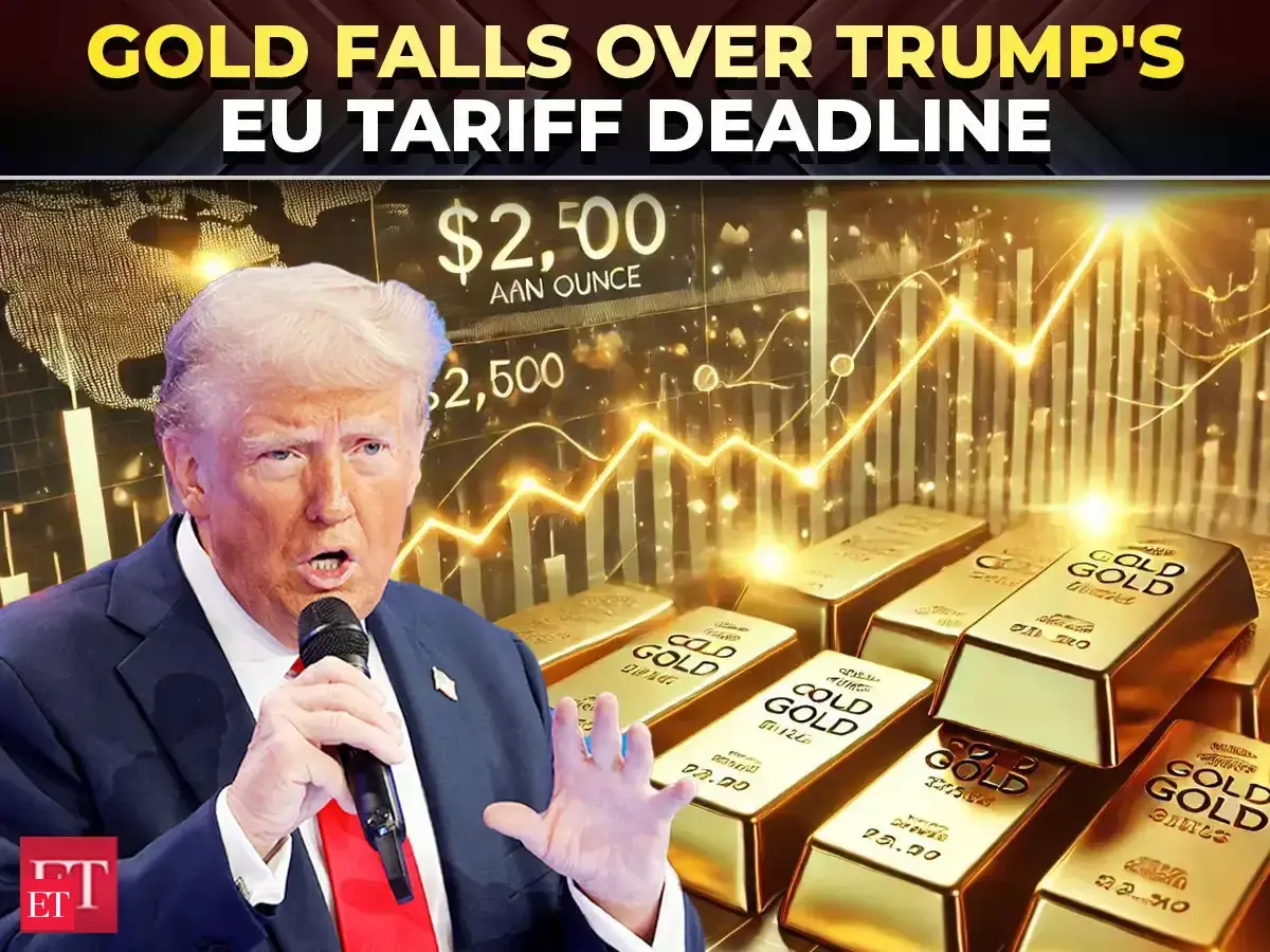 Gold prices decline over Trump's tariff deadline extension on EU goods ...