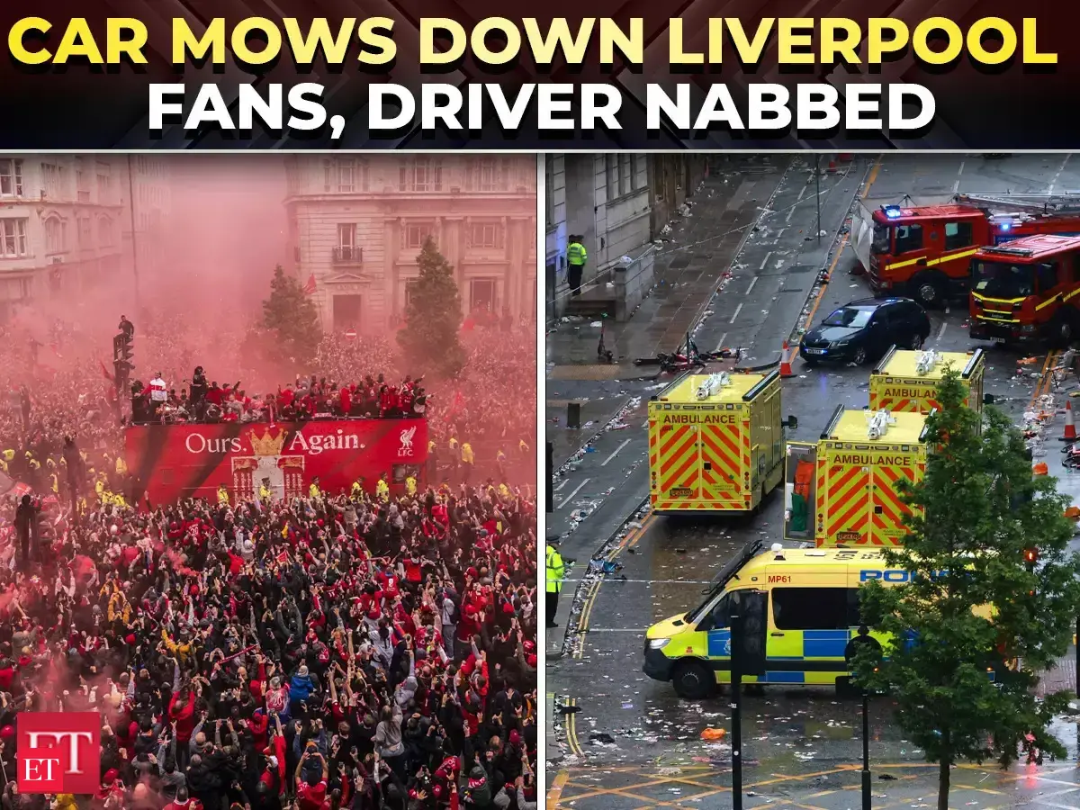 Chaos in Liverpool: Car rams into celebrating football fans, several ...