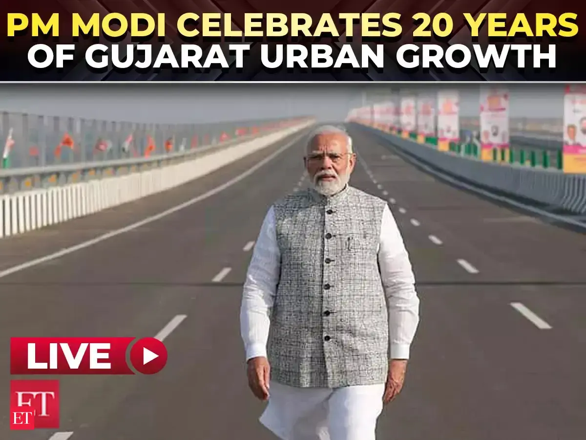 Live: PM Modi celebrates 20 years of Gujarat’s urban growth, launches ...