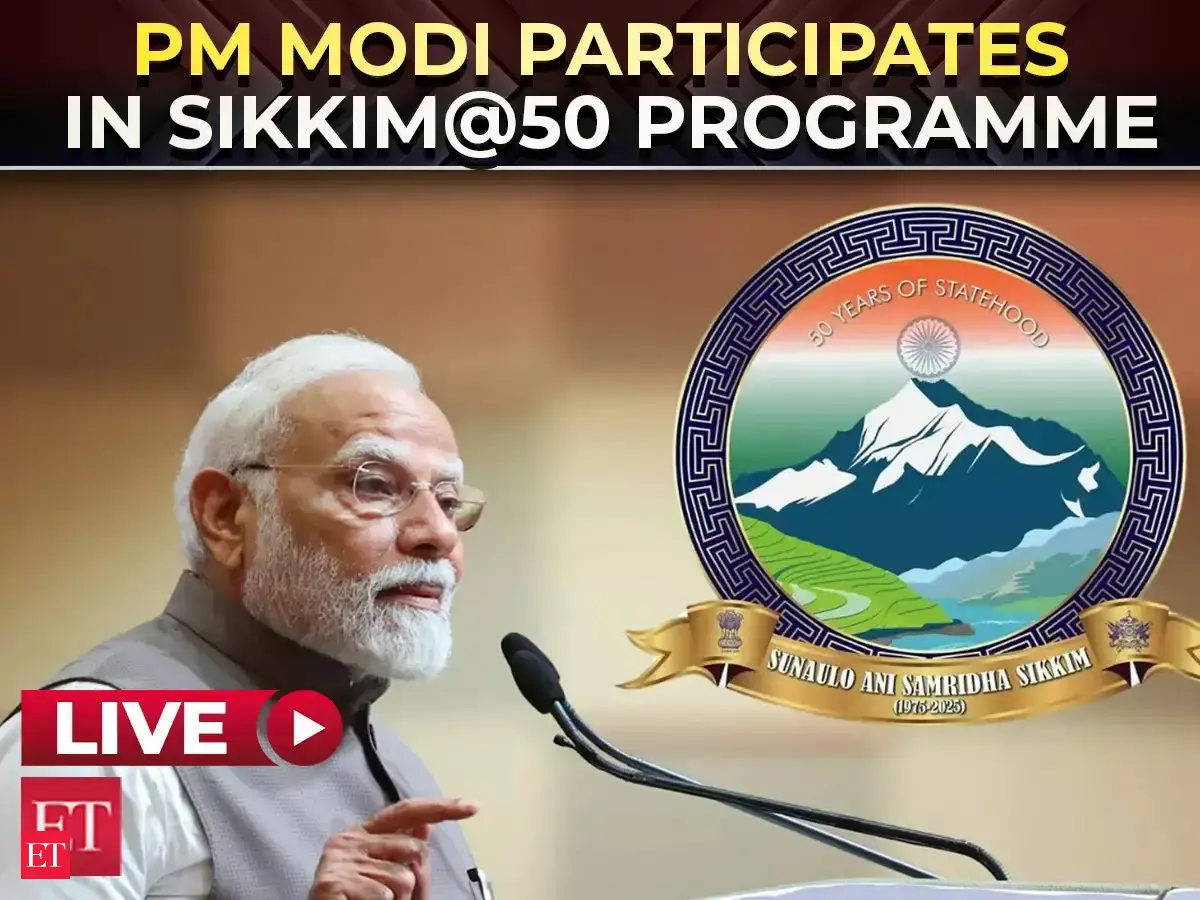 LIVE | PM Shri Narendra Modi participates in Sikkim@50 programme - The ...