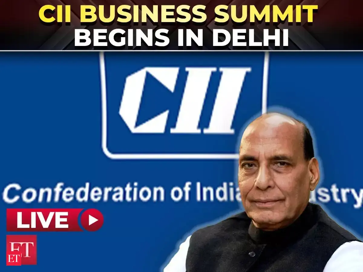Live: Defence Minister Rajnath Singh inaugurates CII Business Summit ...