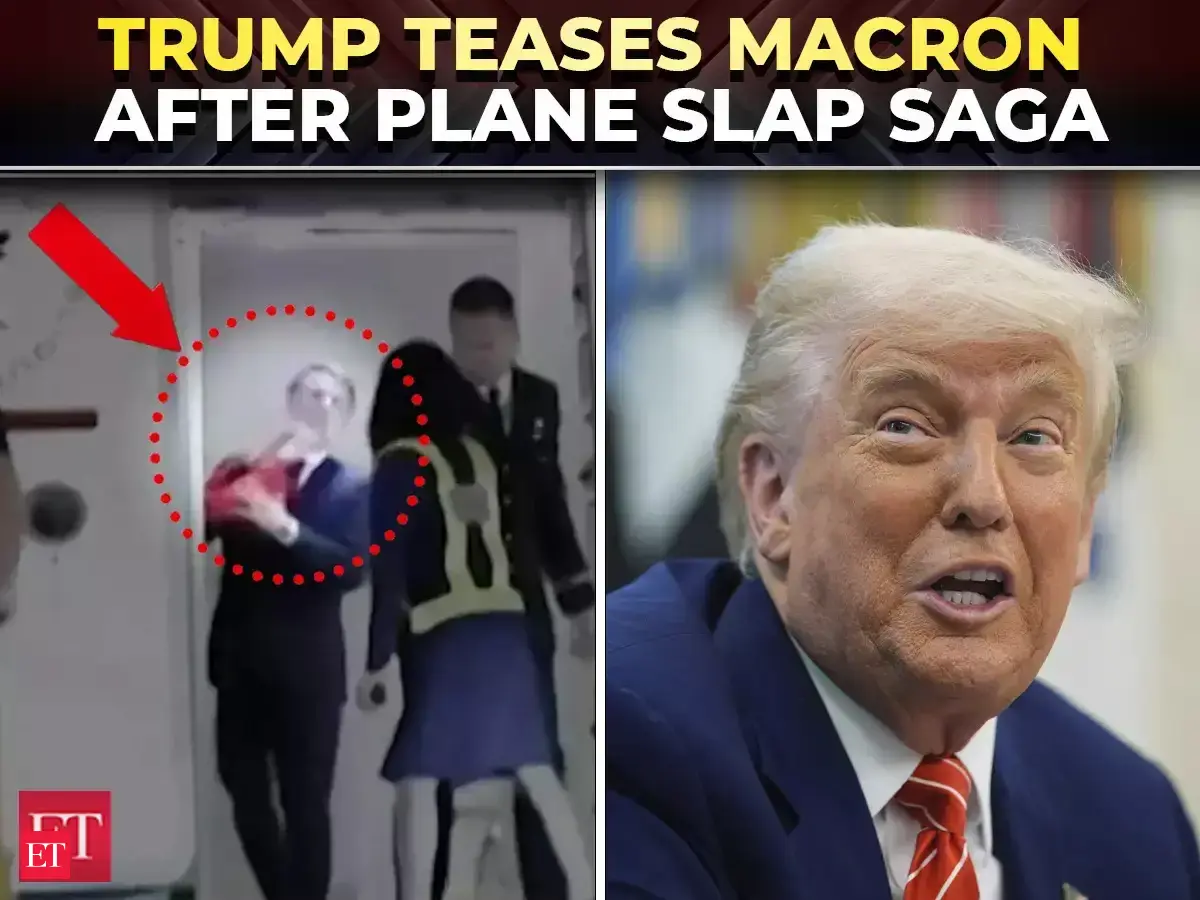 'Make sure door remains closed': Trump teases Macron after French Prez ...